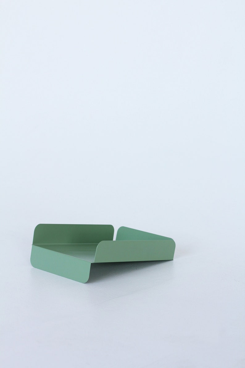 Teal Paper Tray, Metal Desk Organizer, Colorful Desktop Organizer ...