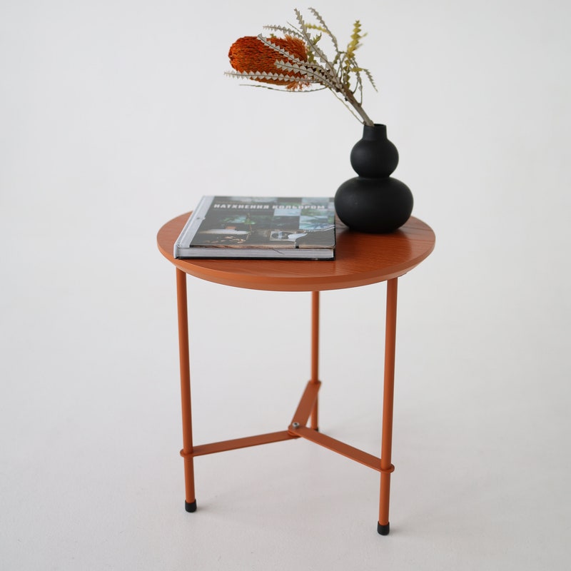 Orange Side Table - Etsy