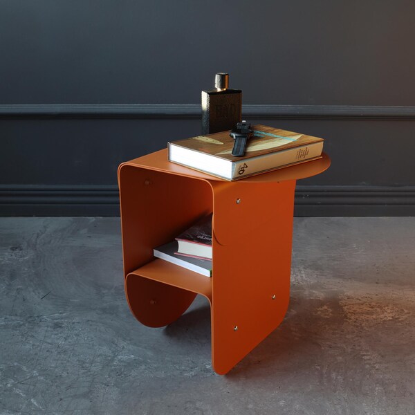 Orange Side Table - Etsy