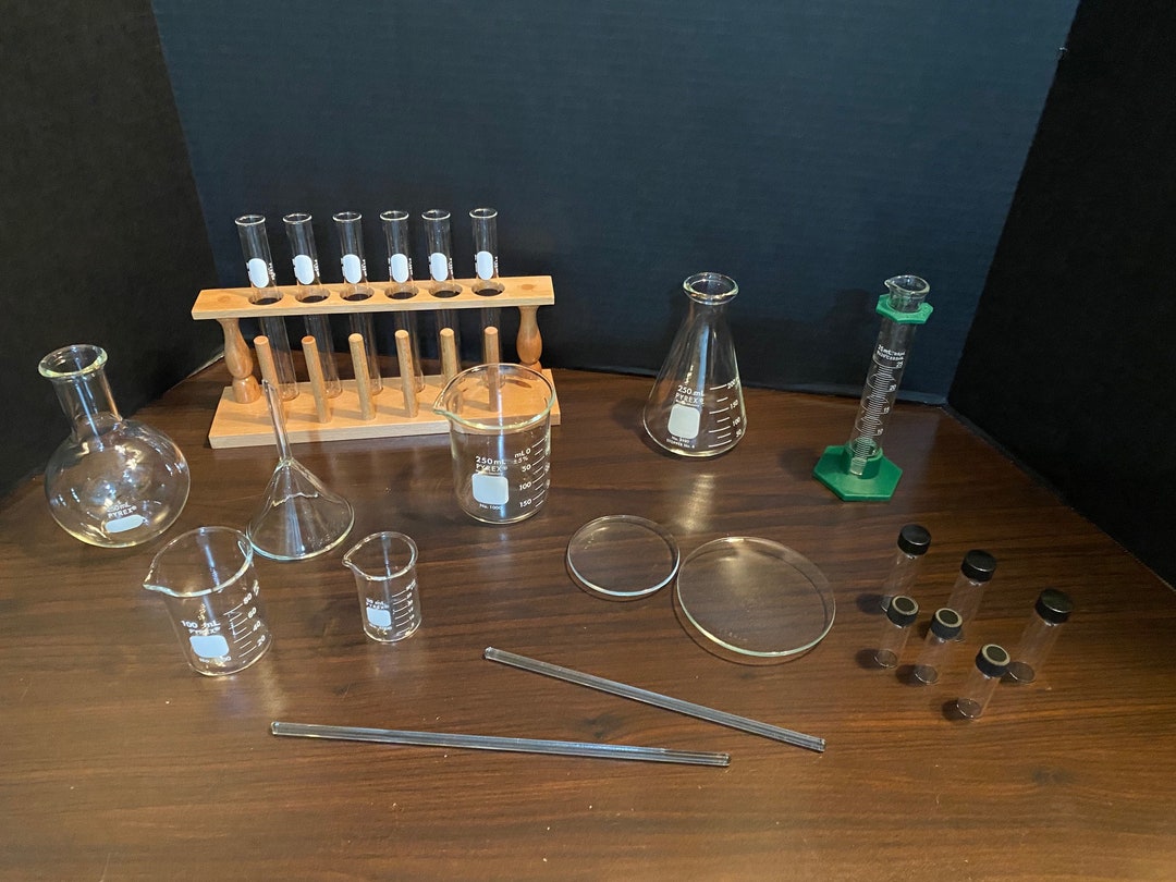 Chemistry Set #1 - All Genuine PYREX Glassware - FREE SHIPPING! - Etsy