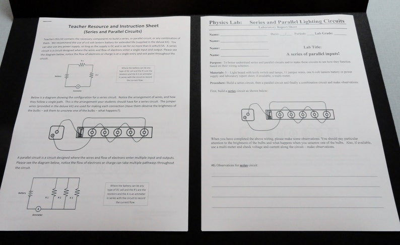 Basic Circuit Kit - for Teaching Series and Parallel Circuits - Brand ...