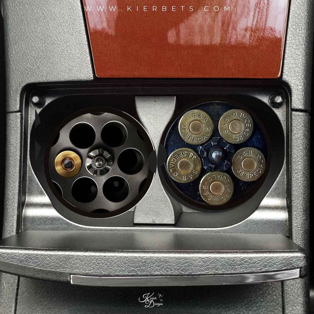 Car Coaster Set of 2 Bullet Gun Ammo Themed Neoprene Rubber or Ceramic ...