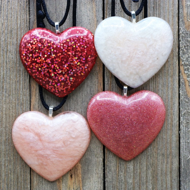 Resin Heart - Etsy