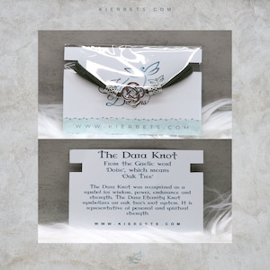 Celtic Eternity Bracelet, Celtic Strength Dara Knot, Unisex Suede ...