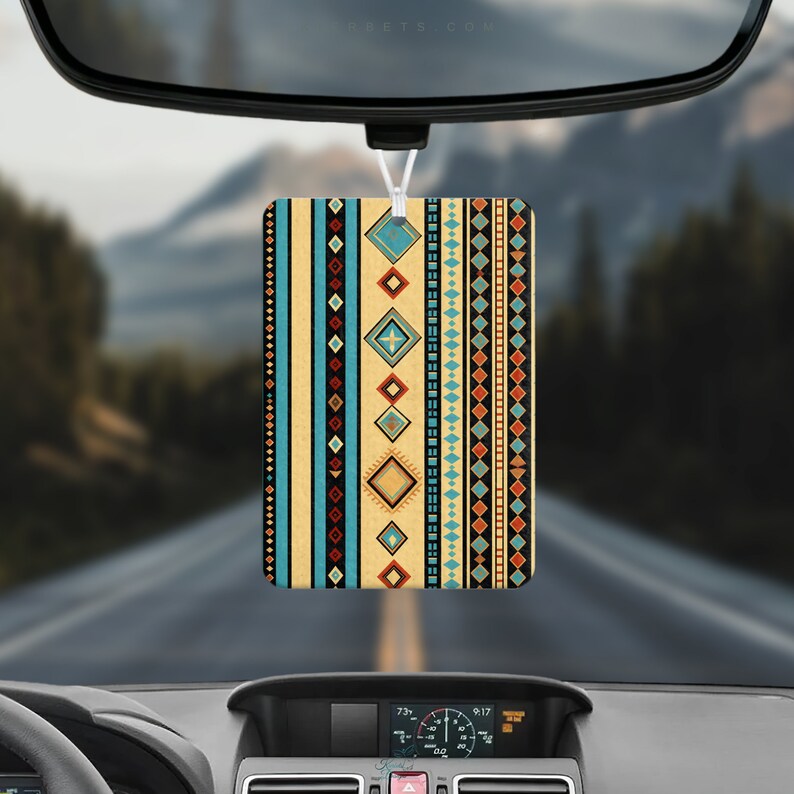 Aztec Western Scented Car Air Freshener, Double Sided Felt - Etsy UK