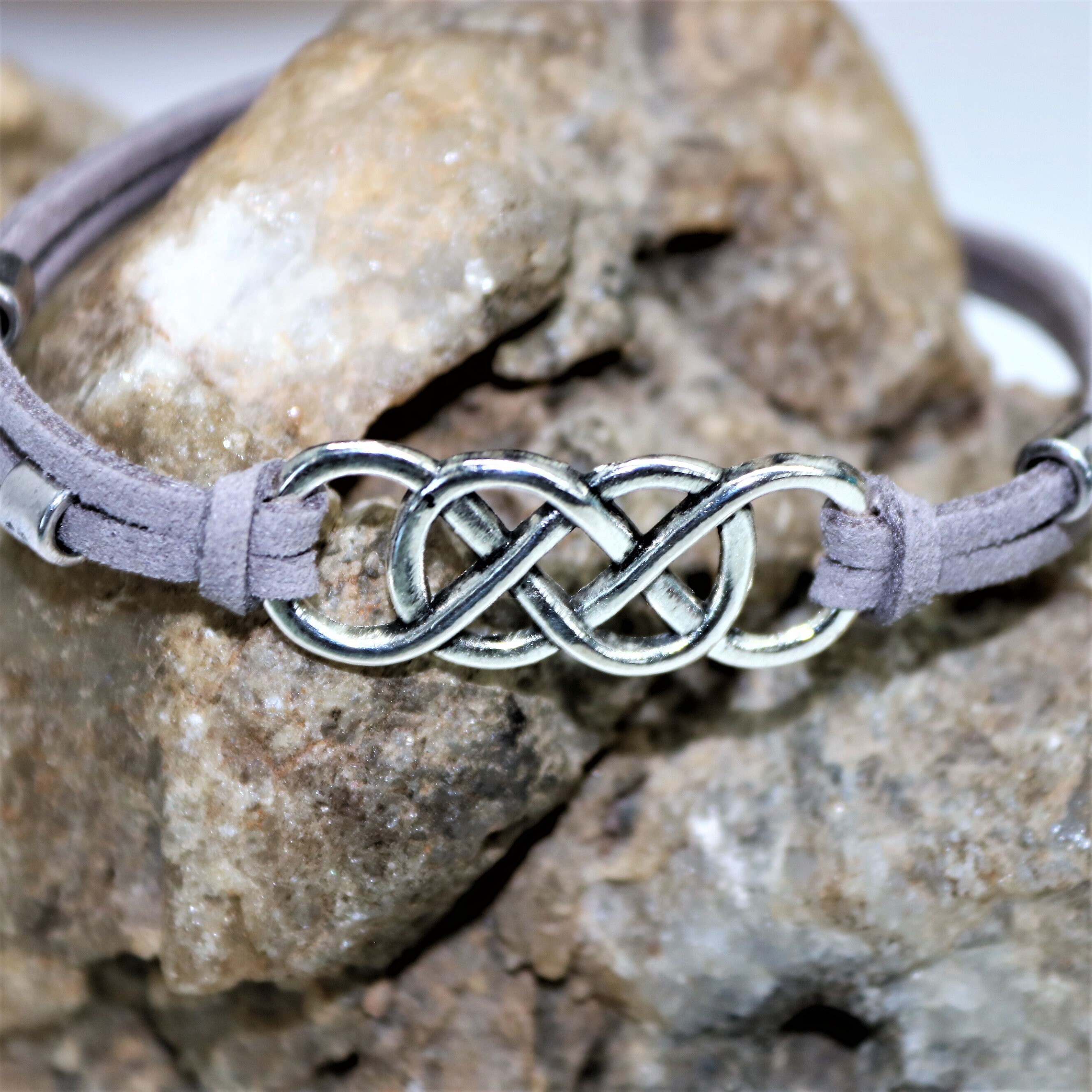Celtic Infinity Bracelet, Unisex Celtic Suede Bracelet, Celtic Infinity ...