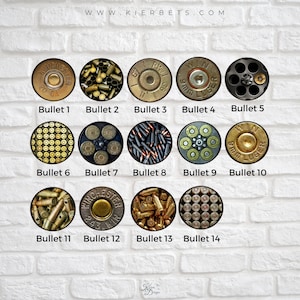 Bullet Car Coaster Set of 2, Gun Ammo Neoprene or Ceramic - Etsy