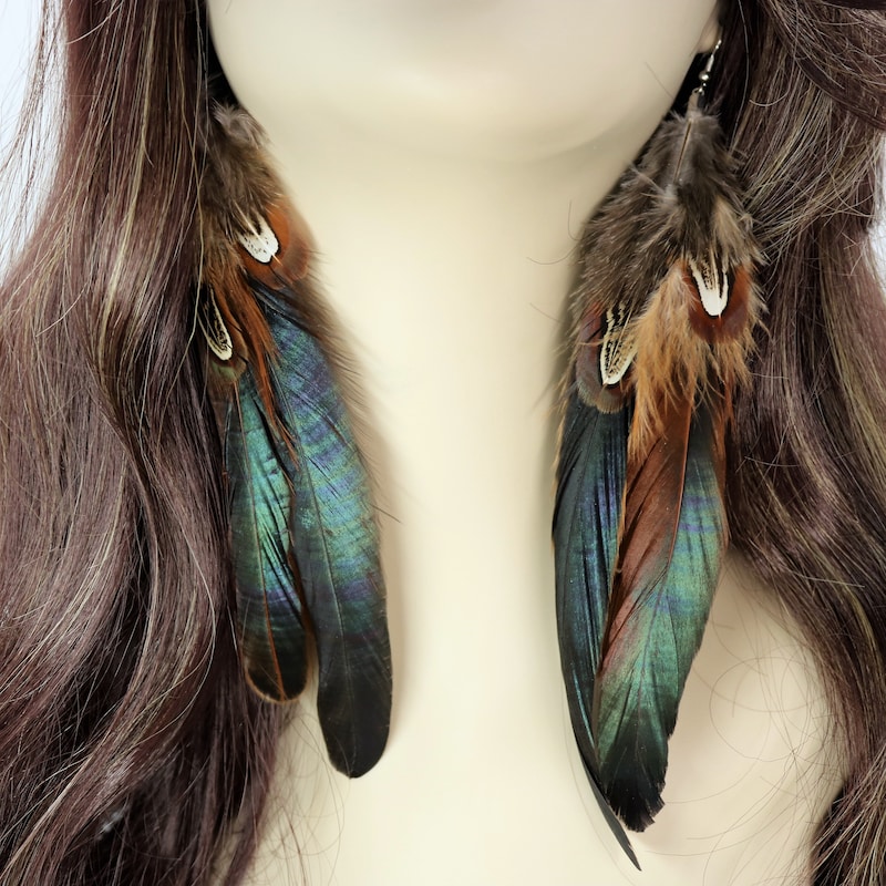 Real Feather Earrings - Etsy