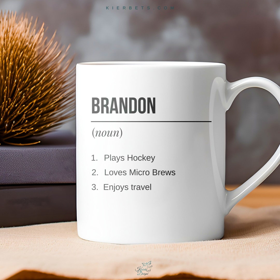 Personalized Name Definition Mug, Custom Character Traits Gift - Etsy
