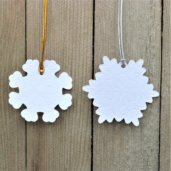 Snowflake Gift Tags - Etsy