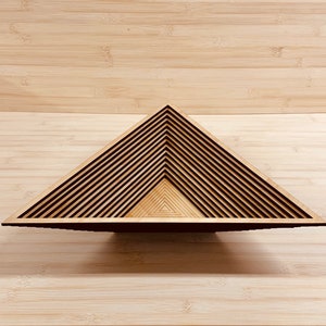 Bamboo Bowls and Tray Triangle Shape - Etsy