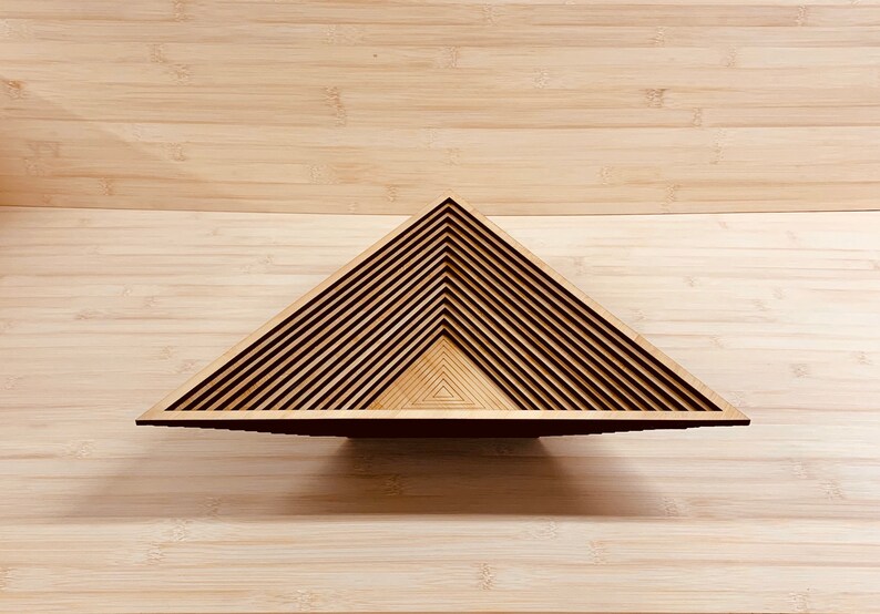 Bamboo Bowls and Tray Triangle Shape - Etsy