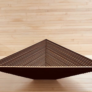 Bamboo Bowls and Tray Triangle Shape - Etsy