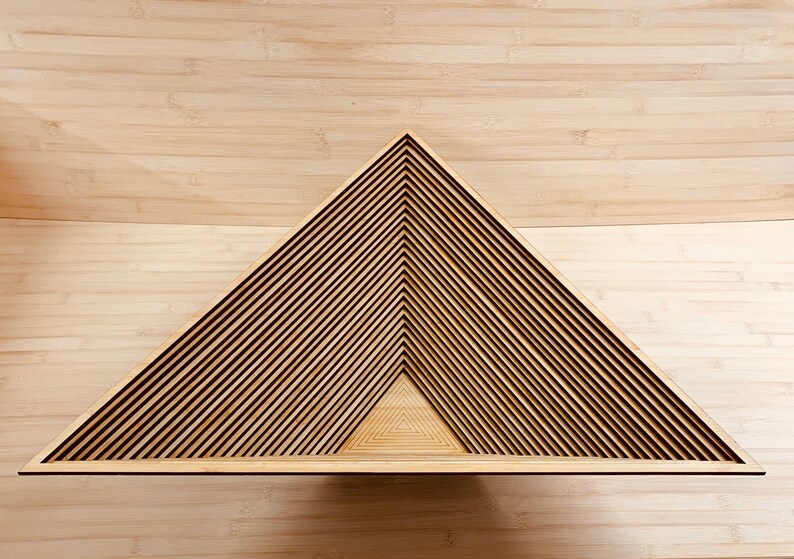 Bamboo Bowls and Tray Triangle Shape - Etsy