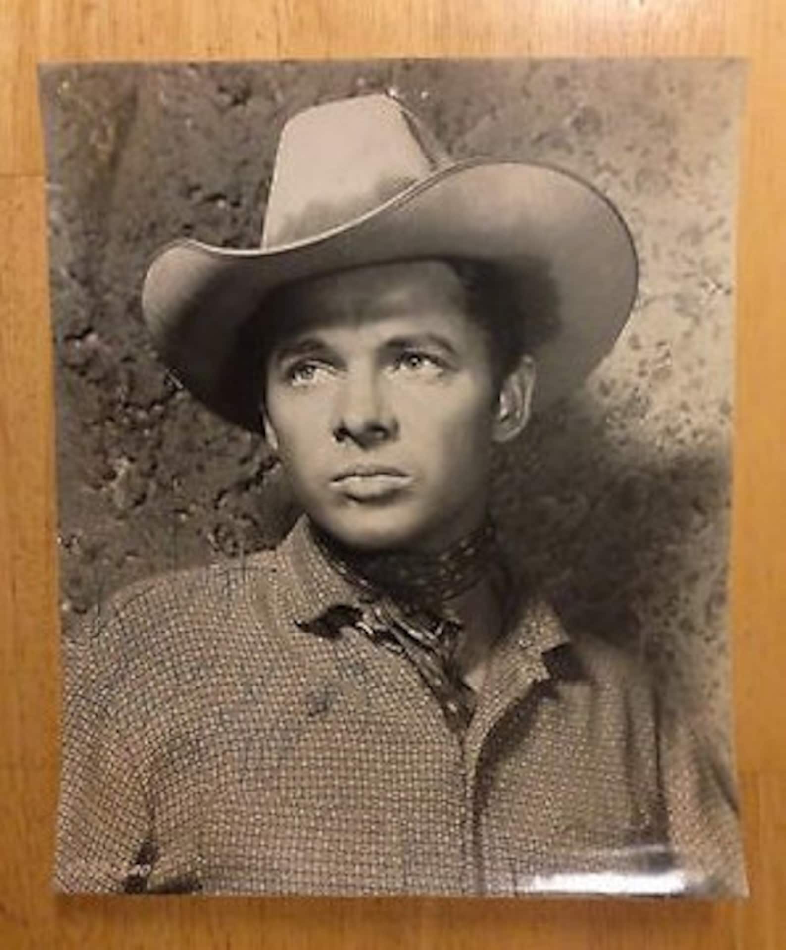 Signed Audie Murphy Western 7x9 Vintage B&W Photograph | Etsy