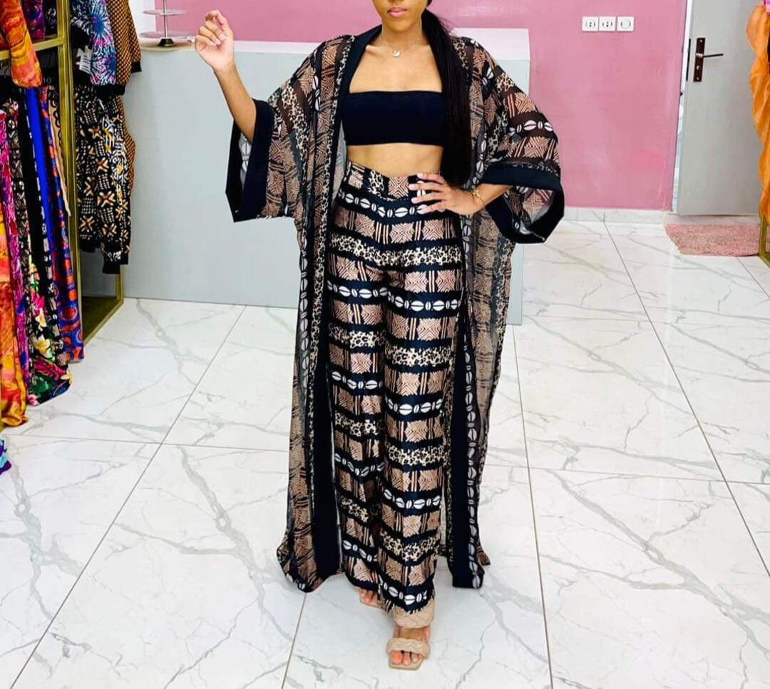 2-piece Kimono and Pants Set - Etsy