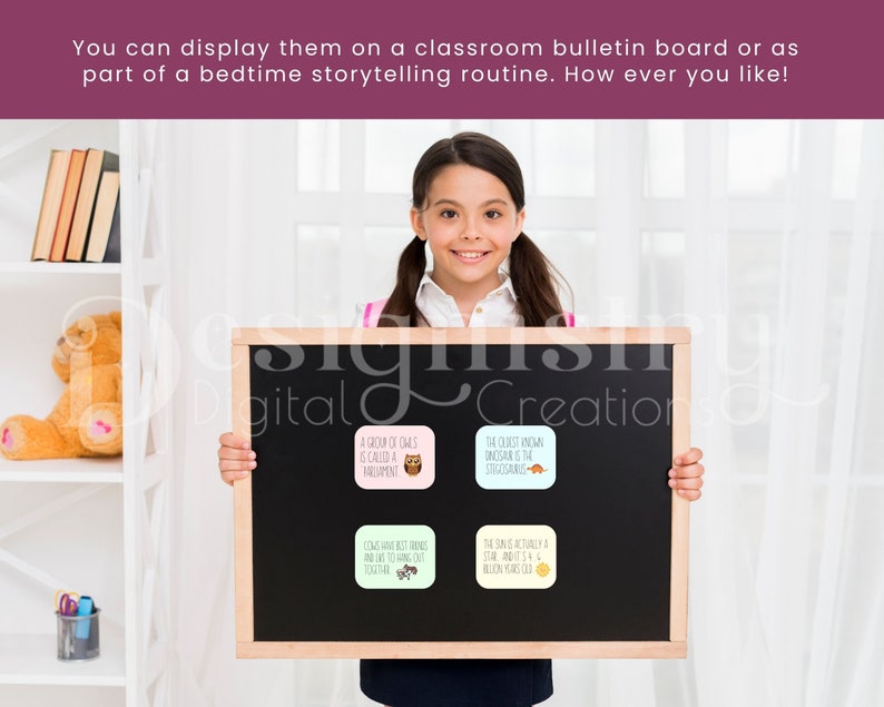 Fun Facts for Kids' Lunch Box Notes PRINTABLE DIGITAL - Etsy