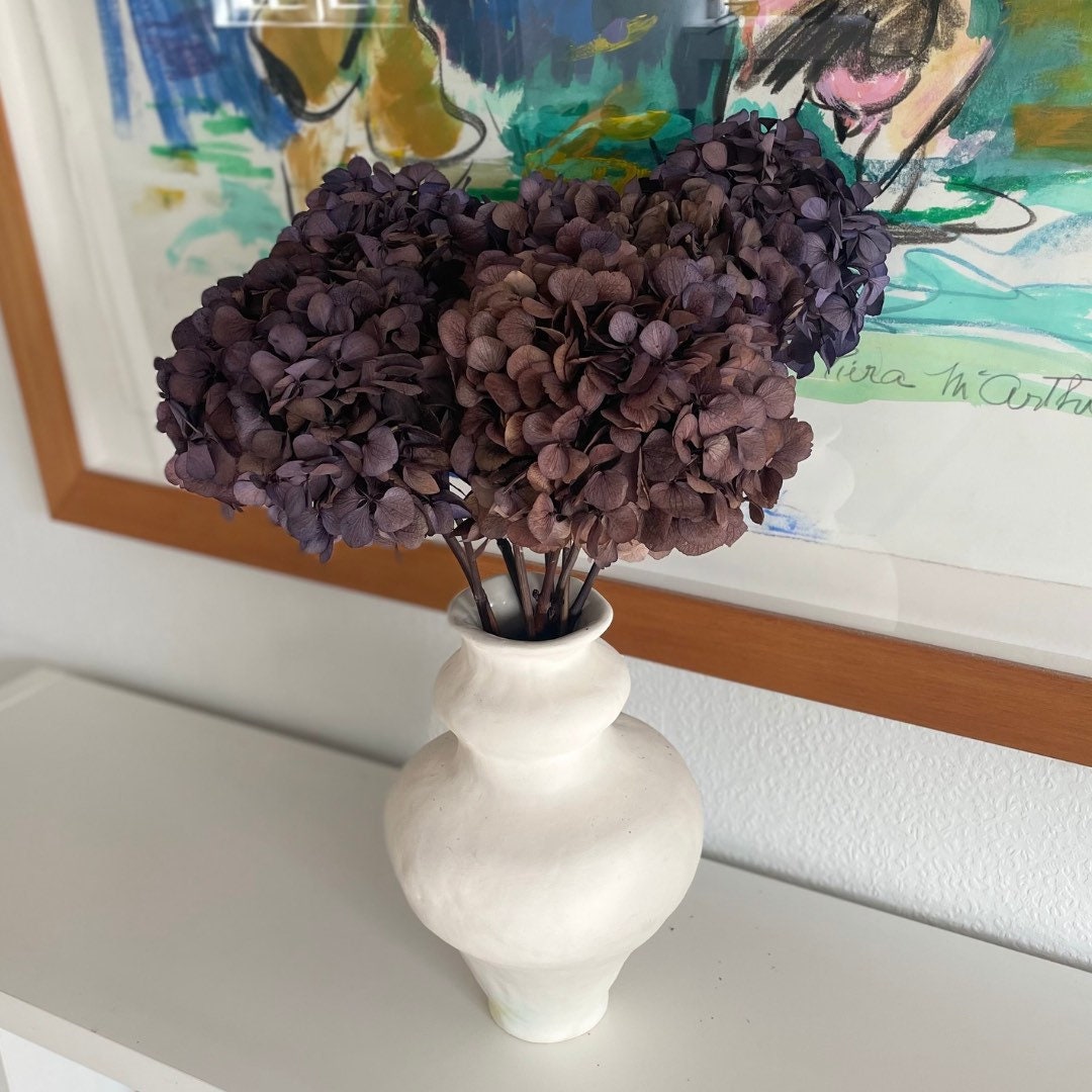 Big Petal Preserved Hydrangea Bordeaux Red, Resin/jewelry DIY, Home ...