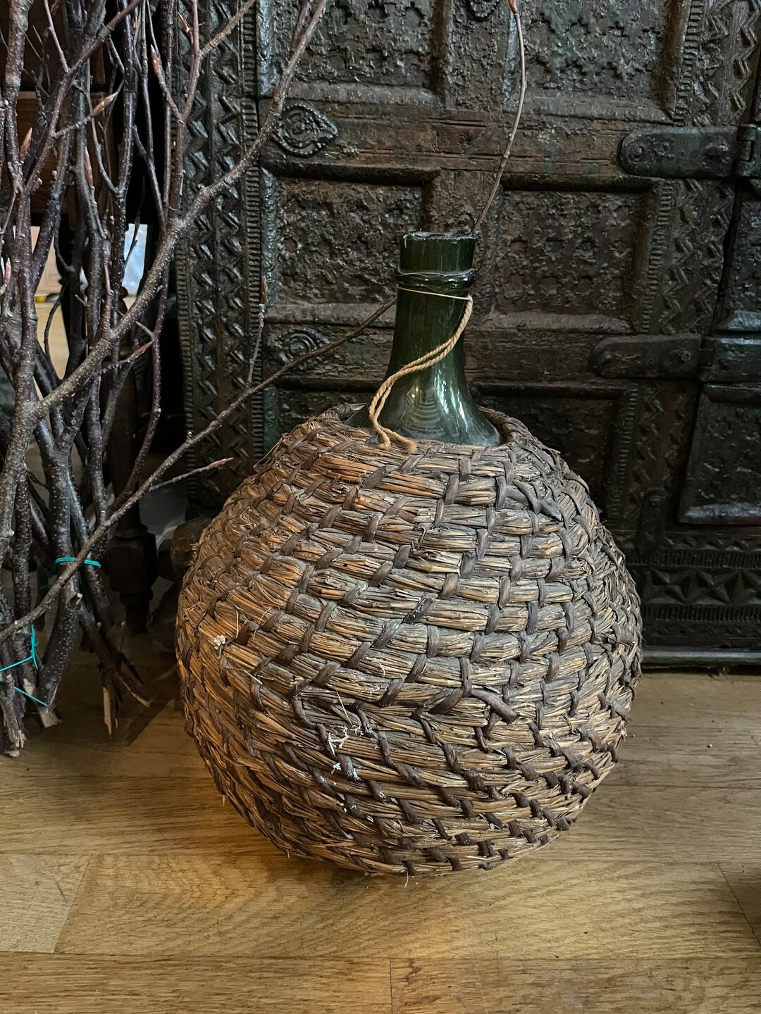 Very Old Antique French Demijohn Dame Jeanne Bulled Glass - Etsy