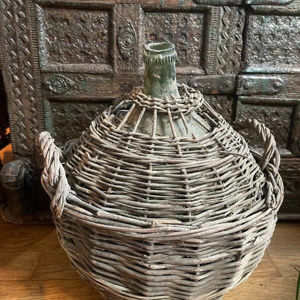 Wicker Demijohn - Etsy
