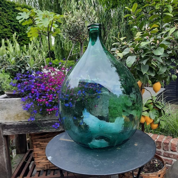 Large Glass Demijohn - Etsy UK