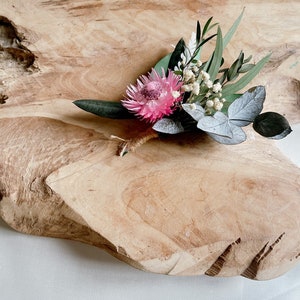 Pinky Greenery Buttonhole White Cream Preserved Groom - Etsy