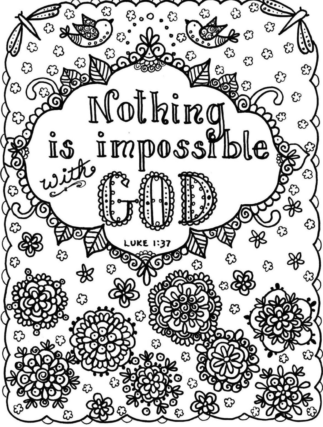200 Bible Verse Christian Coloring Pages Book - Etsy