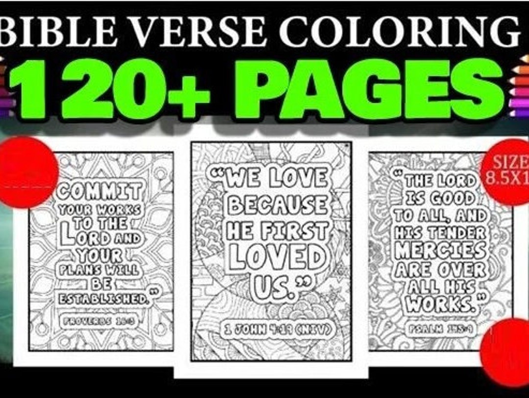 120 Bible Verses Christians Coloring Pages - Etsy