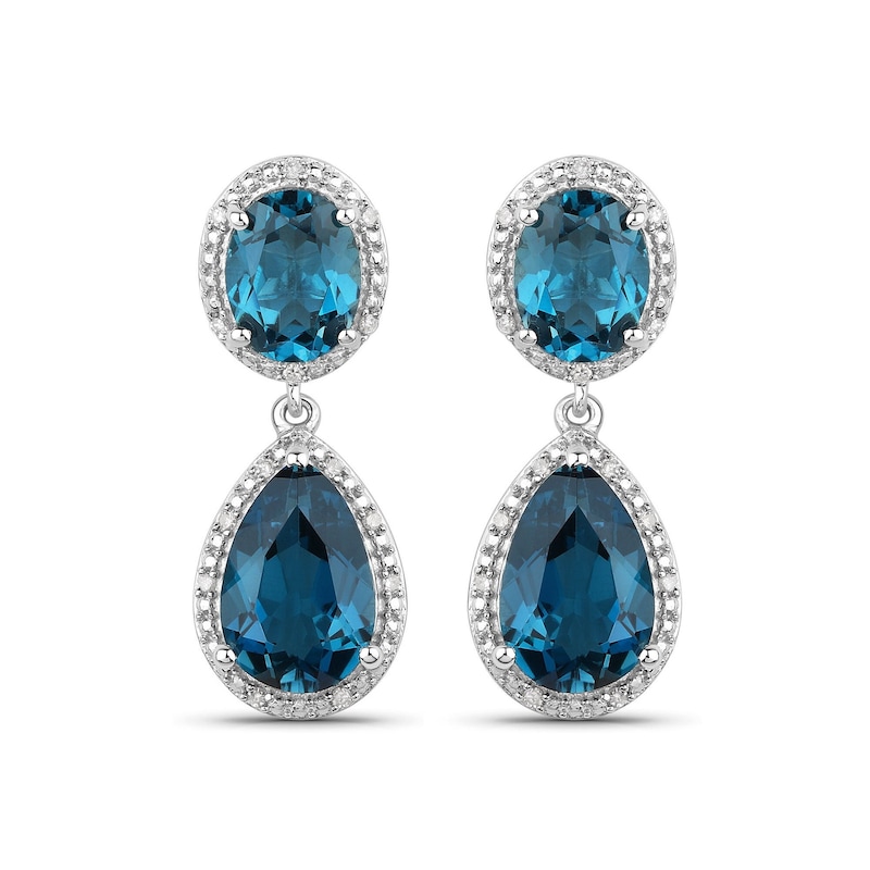 Blue Topaz Earrings - Etsy