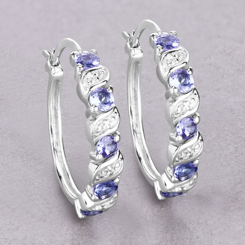 Tanzanite Earrings - Etsy