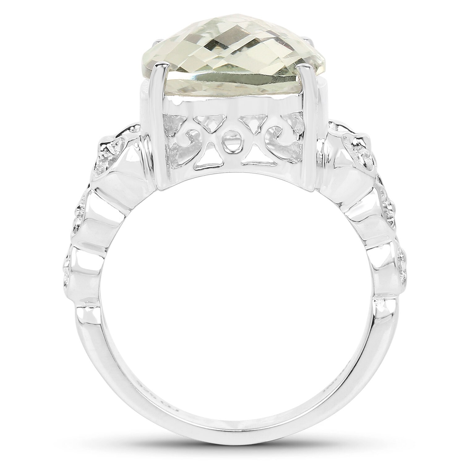 Prasiolite Ring Natural Prasiolite Ring Real Prasiolite | Etsy