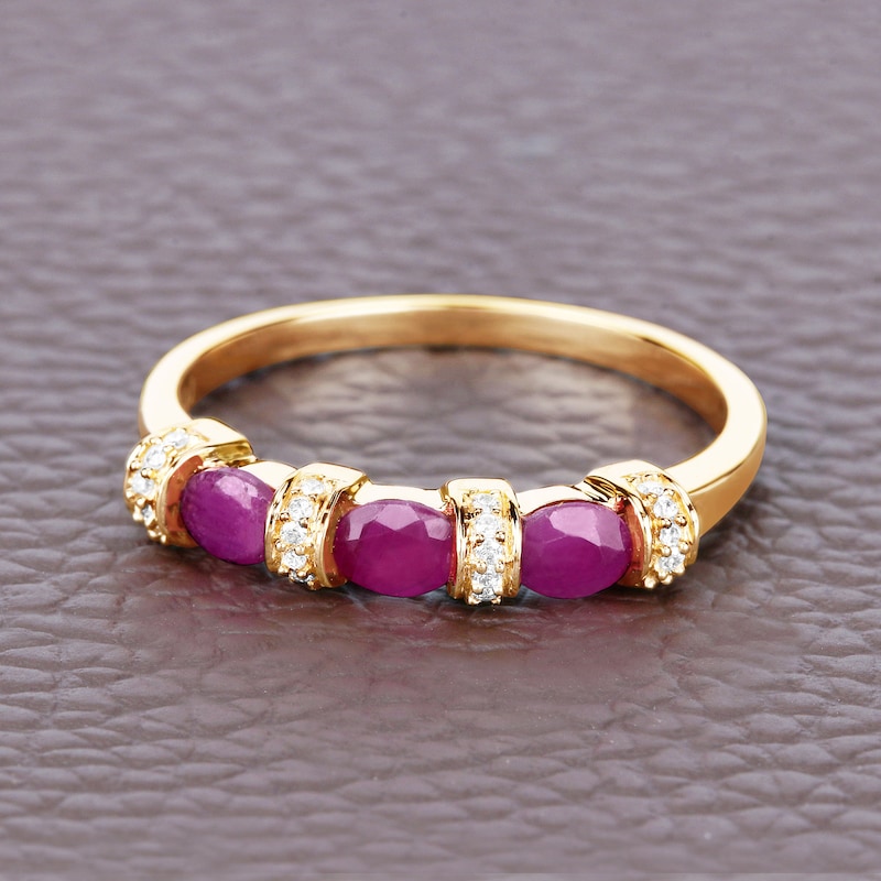 Gold Ruby Ring - Etsy