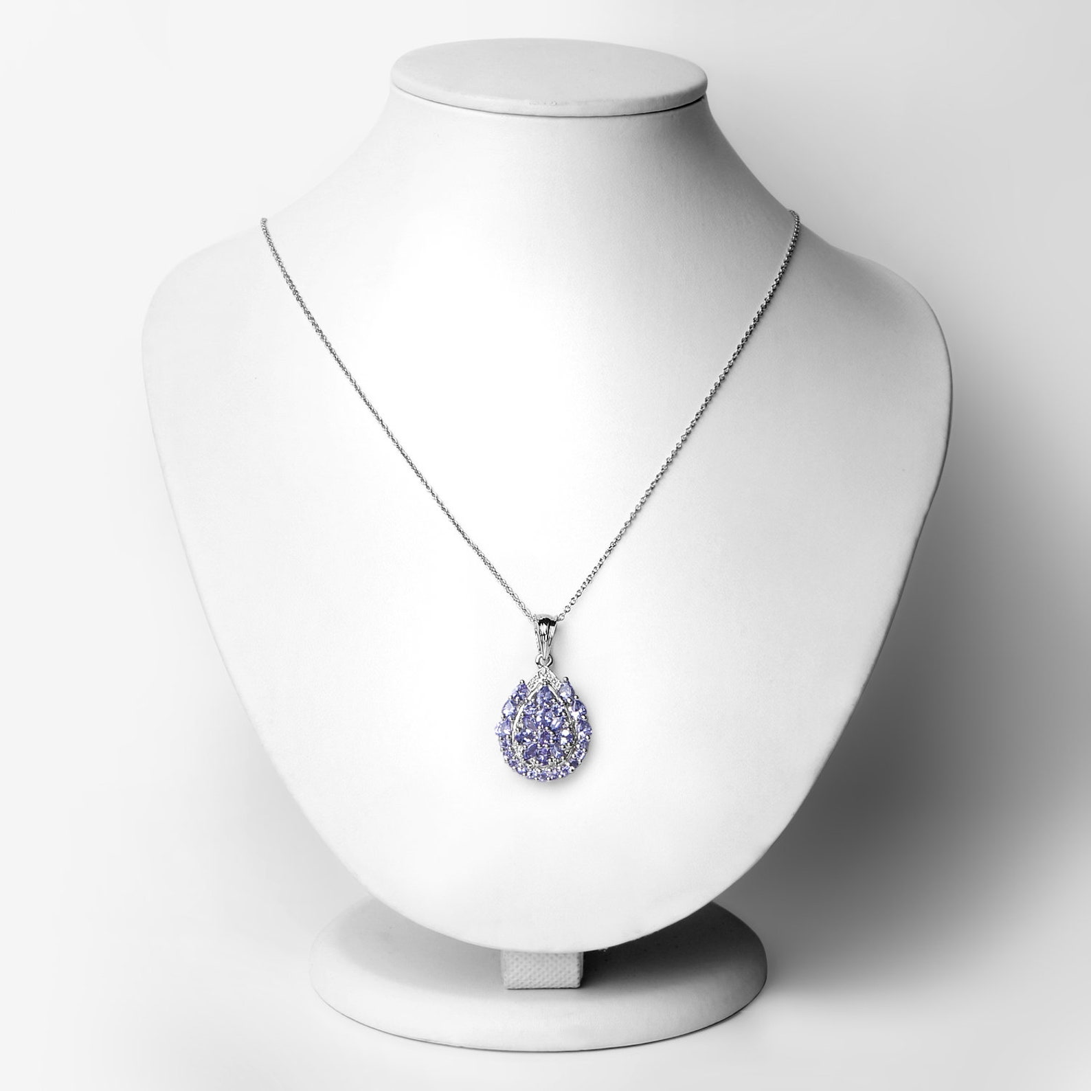 Tanzanite Pendant Natural Tanzanite Cluster Pendant in .925 | Etsy