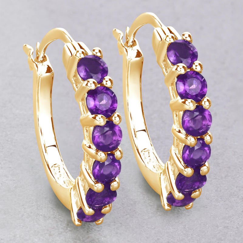 Amethyst Earrings - Etsy