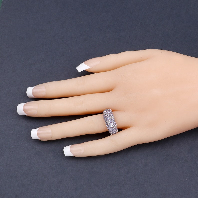 Tanzanite Ring Real Tanzanite Cluster Ring in .925 Sterling | Etsy