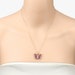 Ruby Pendant, Genuine Ruby 14K Yellow Gold Sterling Silver Butterfly ...