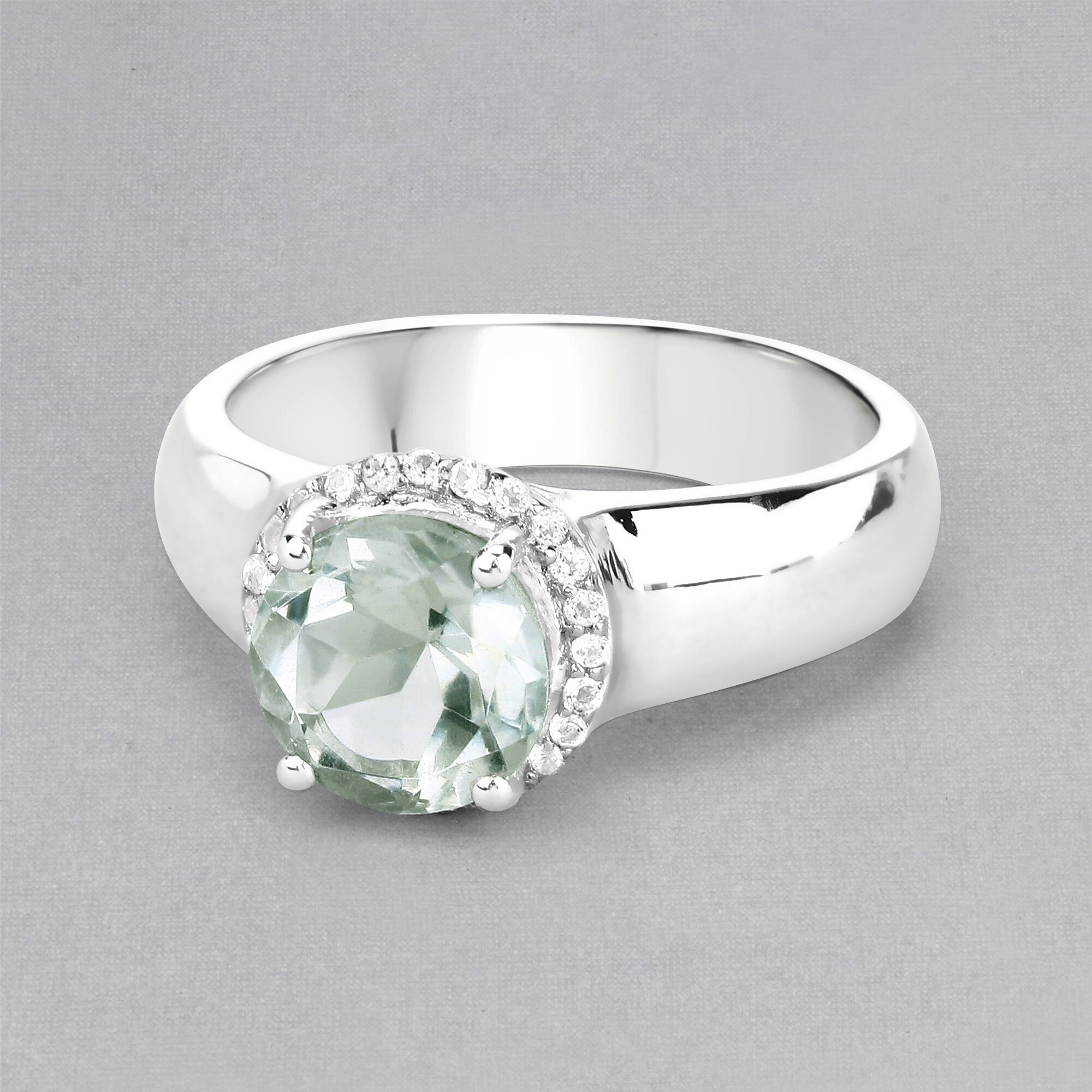 Prasiolite Ring Natural Prasiolite Ring Real Prasiolite | Etsy