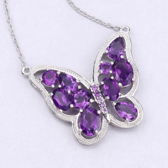 Amethyst butterfly pendant store