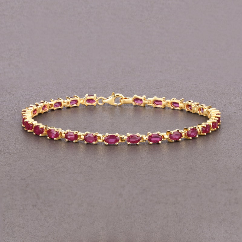 Ruby Bracelet - Etsy