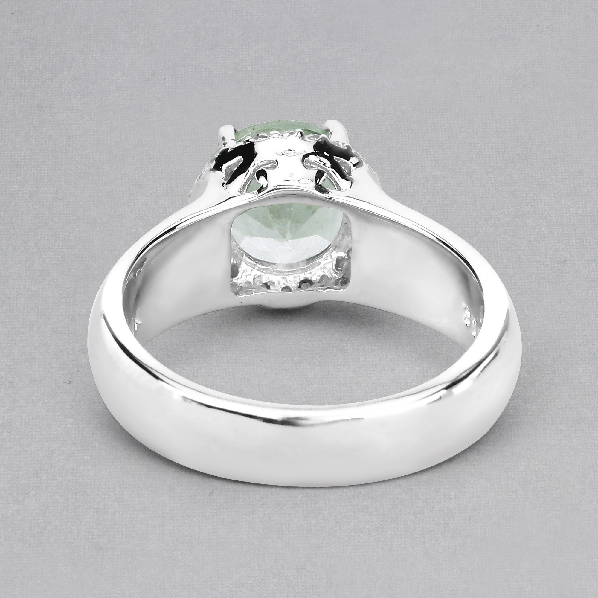 Prasiolite Ring Natural Prasiolite Ring Real Prasiolite | Etsy