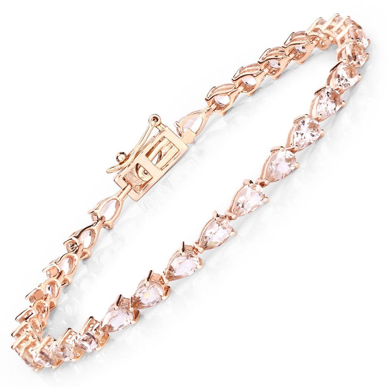 Gold Morganite Bracelets - Etsy UK