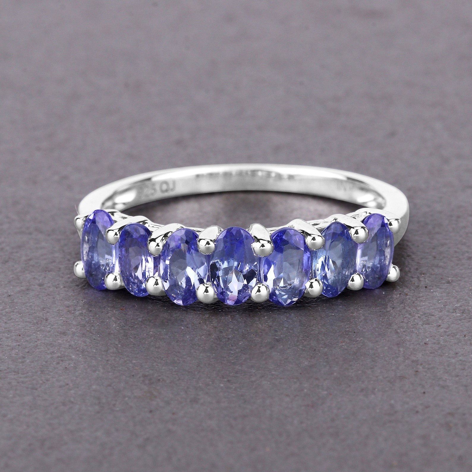 Tanzanite Ring Real Tanzanite 7-stone Ring in .925 Sterling - Etsy
