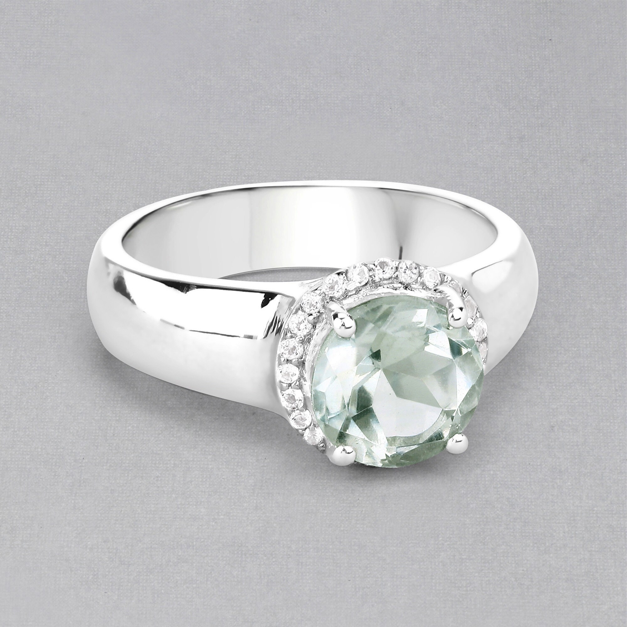 Prasiolite Ring Natural Prasiolite Ring Real Prasiolite | Etsy