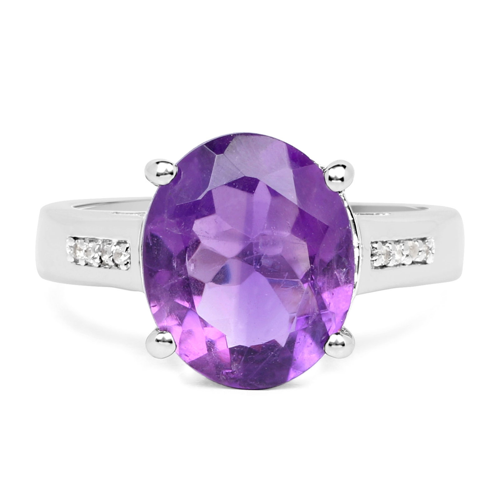 Amethyst Ring, Natural Amethyst Ring, Amethyst Cocktail Ring, Amethyst ...