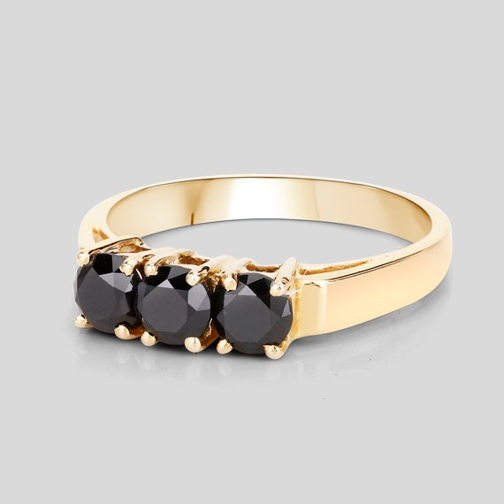 Etsy black diamond engagement ring store