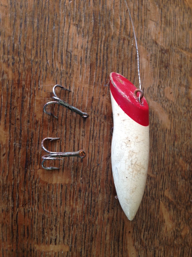 Vintage WOOD FISHING LURE - Etsy