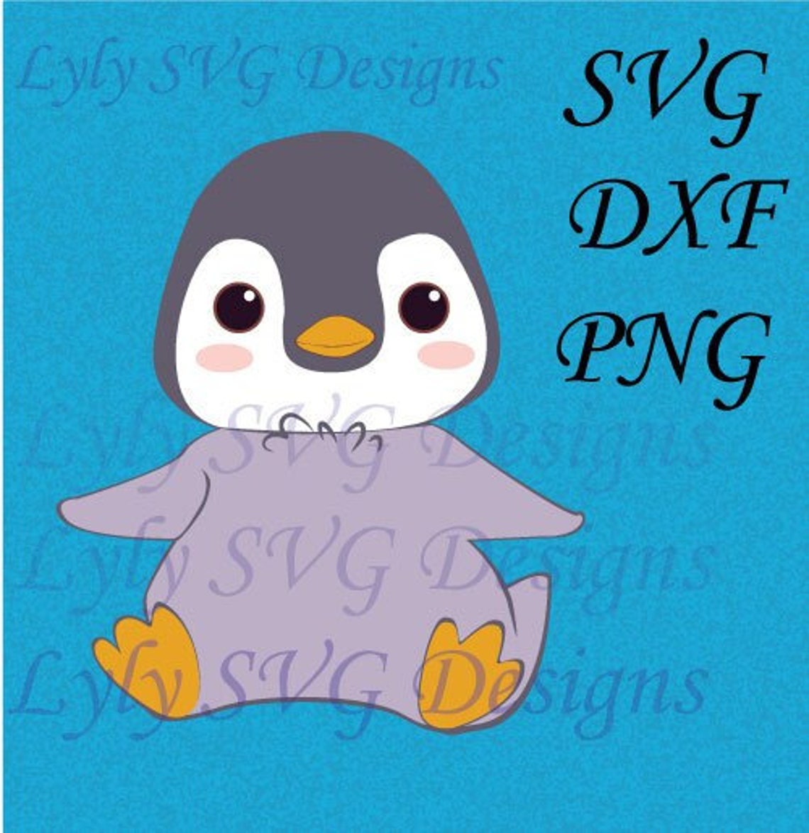 Penguin SVG File, Cutting File for Cricut, Silhouette, Boy Penguin ...