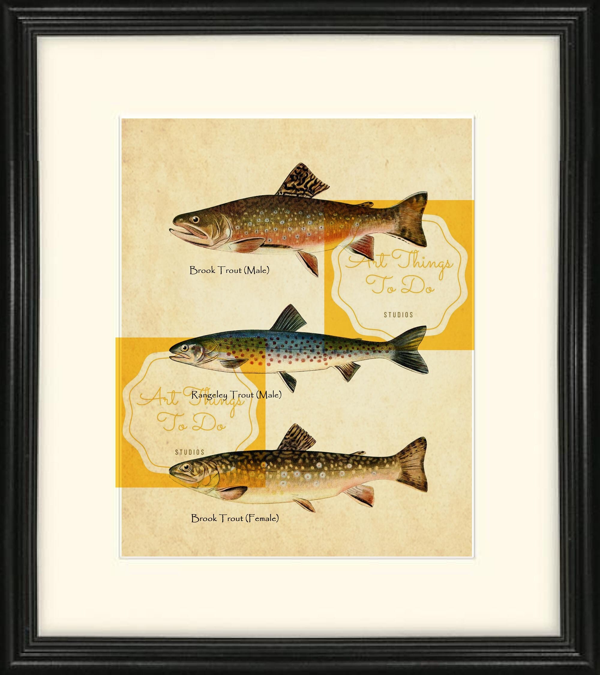 Trout Fish Art, Trout Wall Art, Trout Print, Impresiones digitales ...
