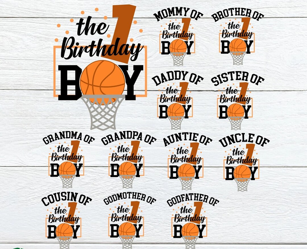 Basketball 1st Birthday, Family Birthday, First Birthday, Family ...
