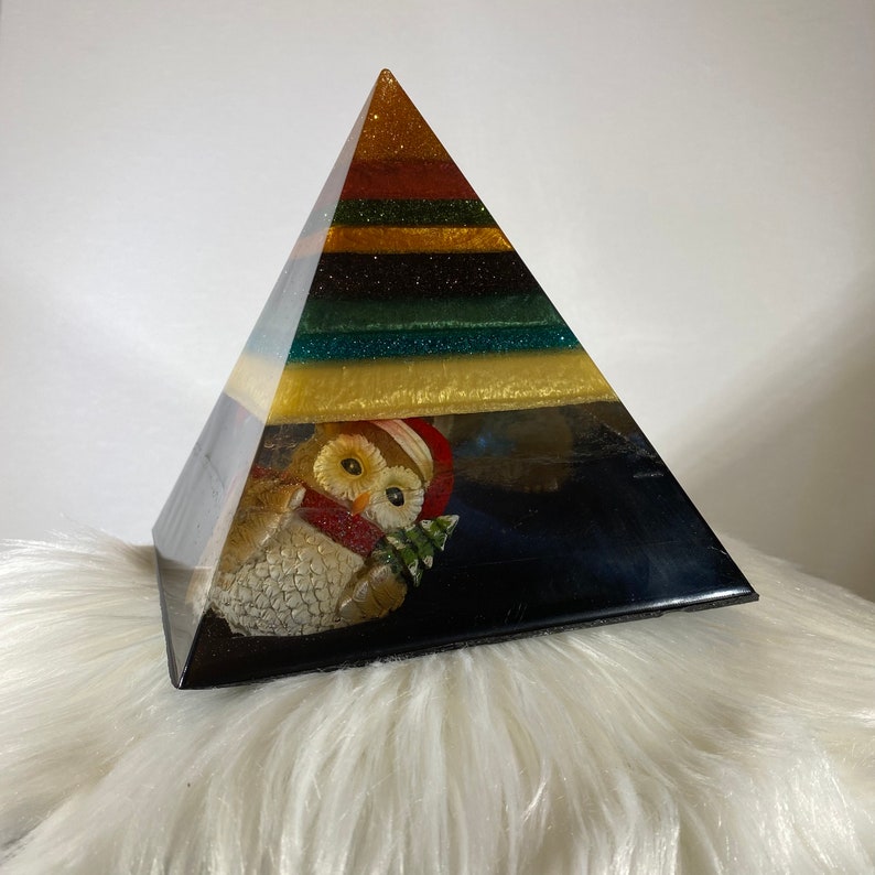 Owl Pyramid, Resin Pyramid, Home Decor - Etsy